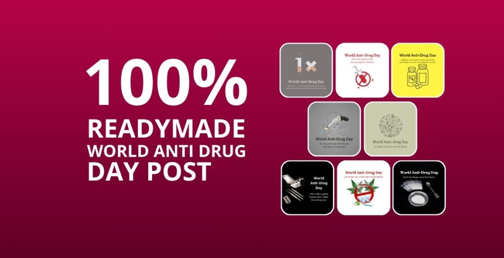 Readymade World Anti Drug Day Post - Picwale