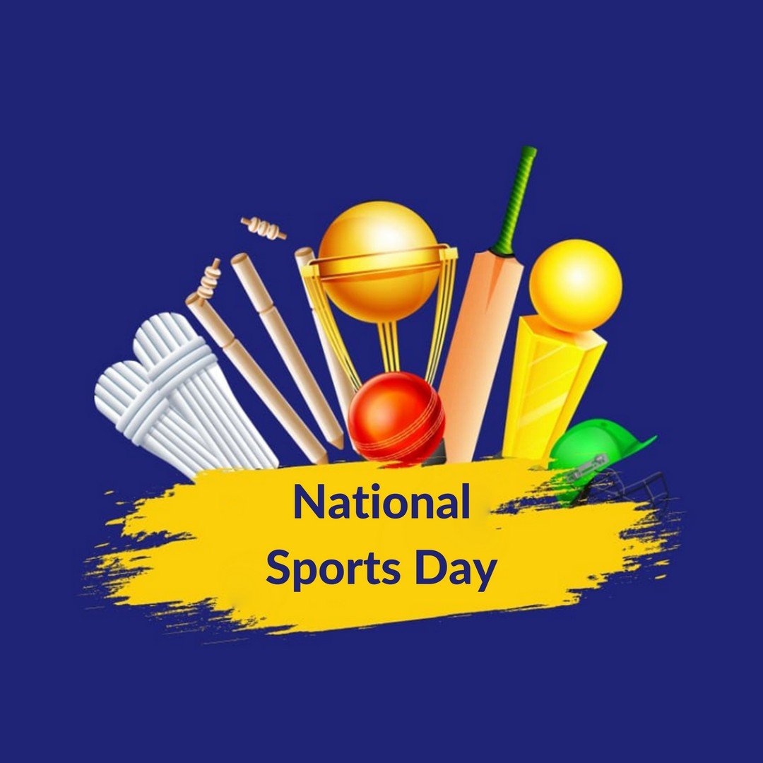 Readymade National Sports Day Post - Picwale