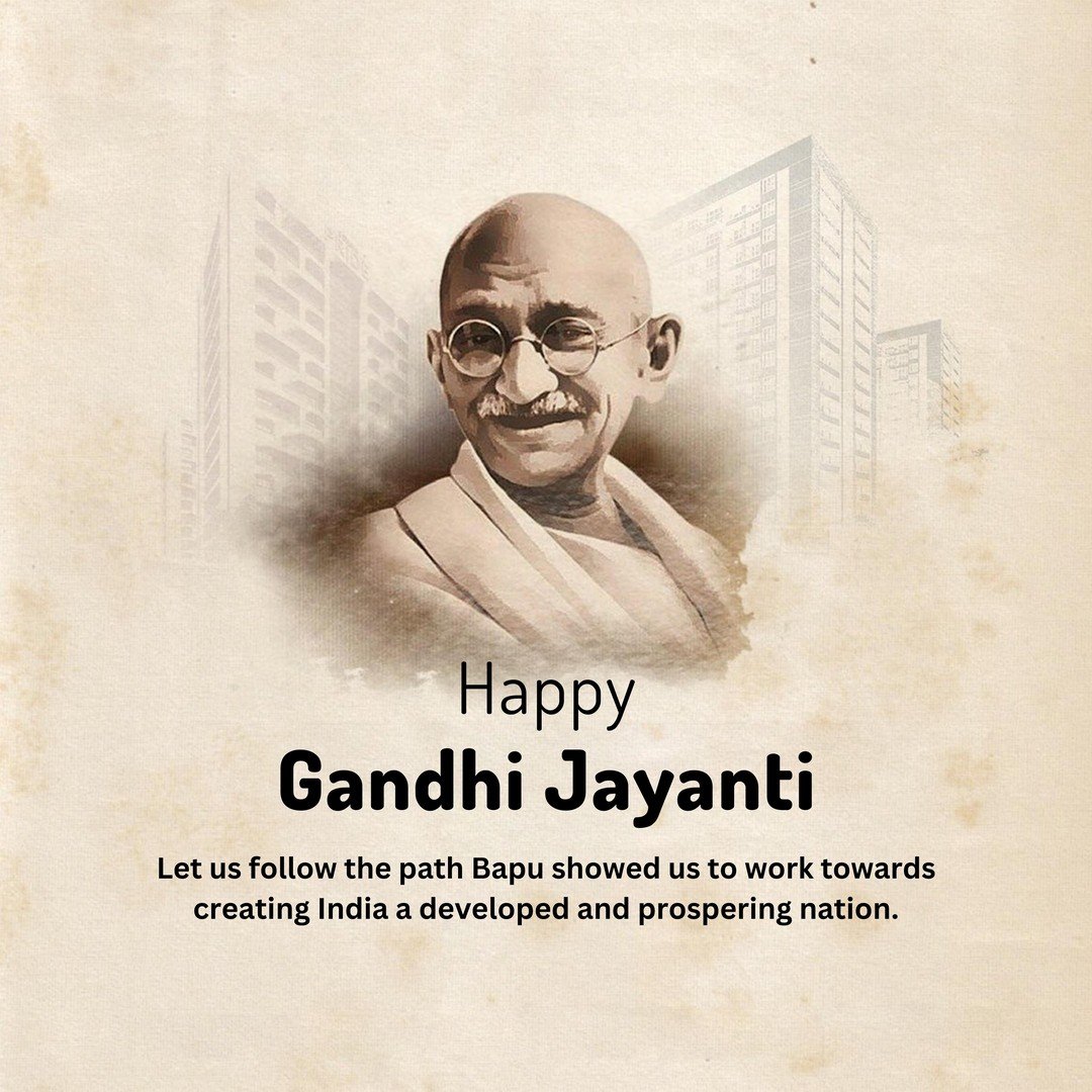 Readymade Gandhi Jayanti Post - Picwale