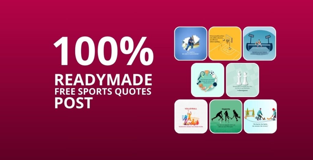 Readymade Free Sports Quotes Post - Picwale