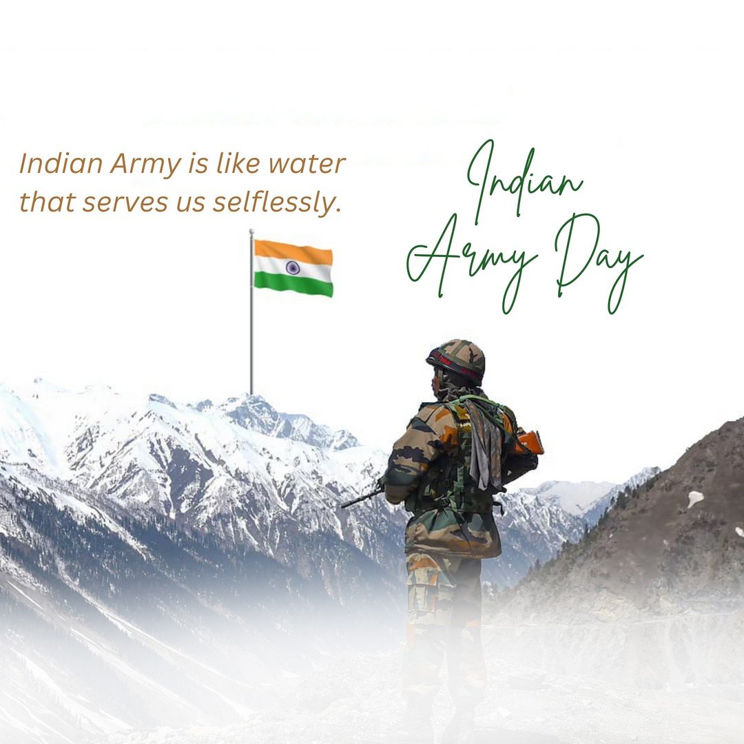 Readymade Indian Army Day Post - Picwale